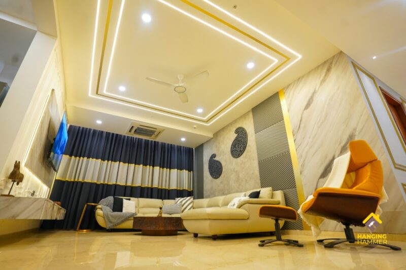 Fusion Neo-Classical Home | Hanging Hammer | Hyderabad – Interiorlover ...